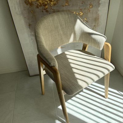 Ingleside Open Back Upholstered Wood Frame Dining Chair - Threshold ...