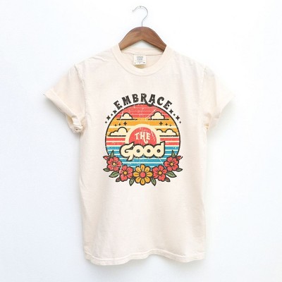 Simply Sage Market Women's Embrace The Good Sunset Short Sleeve Garment ...