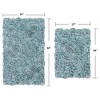 Bell Flower Collection Cotton Floral Pattern Tufted Bath Rug Set Pack ...