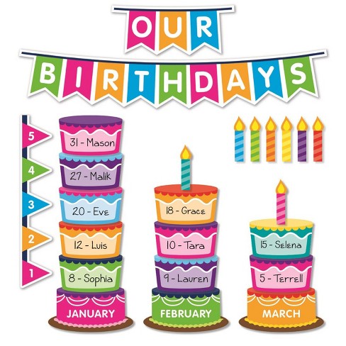 Scholastic Teaching Solutions Class Birthday Graph Bulletin Board : Target