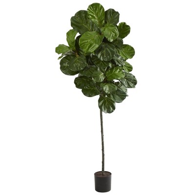 Nearly Natural 6.5’ Fiddle Leaf Artificial Tree : Target