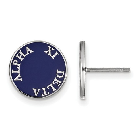 Black Bow Jewelry Sterling Silver Alpha Xi Delta Greek Life Stud ...