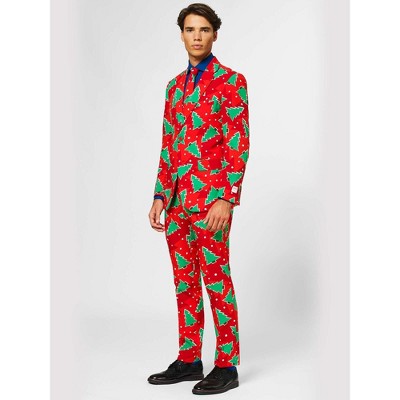 OppoSuits Men's Christmas Suit - Festive Holiday Pine Tree Outfit ...