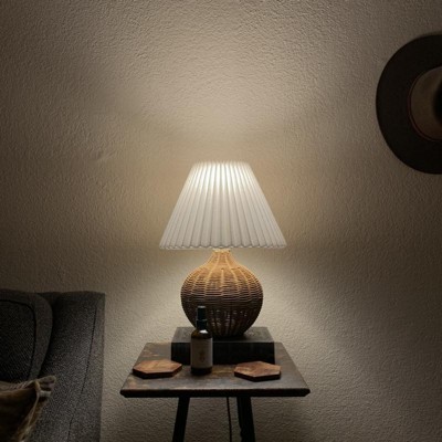 Natural Wicker Table Lamp Brown - Threshold™ Designed With Studio Mcgee ...