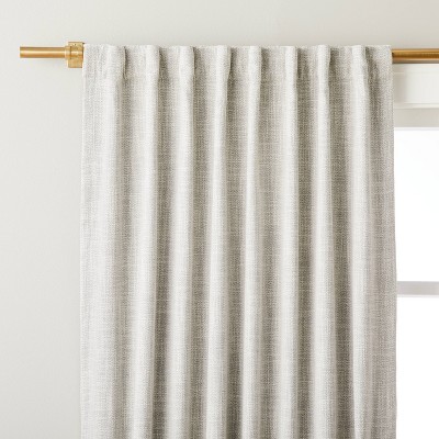 Home Boutique Extra Long Linen Button Window Curtain Panel - Off White ...