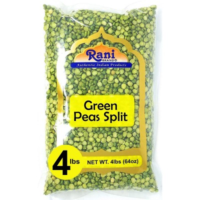 Green Peas Split Dried (vatana, Matar) - 64oz (4lbs) 1.81kg - Rani ...