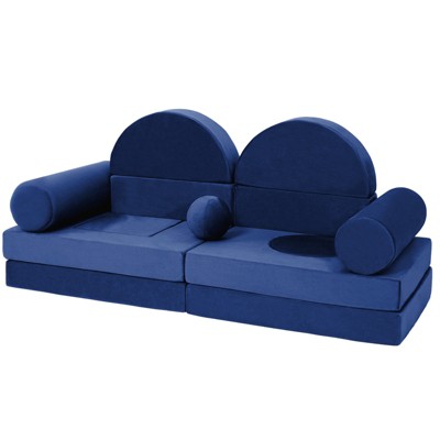13-Piece Modular Kids Play Couch, DIY Convertible Foam Play Fort for ...