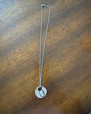 Women's Sterling Silver Twist Medallion Pendant Chain Necklace (18 ...