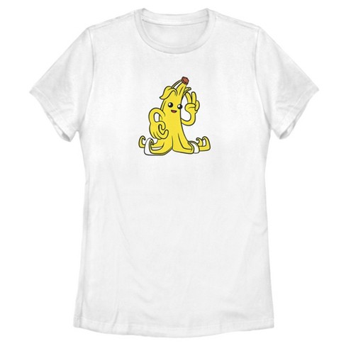 Women's Fortnite Peely Peace Sign T-shirt - White - X Large : Target