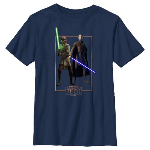 Boy's Star Wars: Tales Of The Jedi Count Dooku And Qui-gon Jinn T-shirt ...