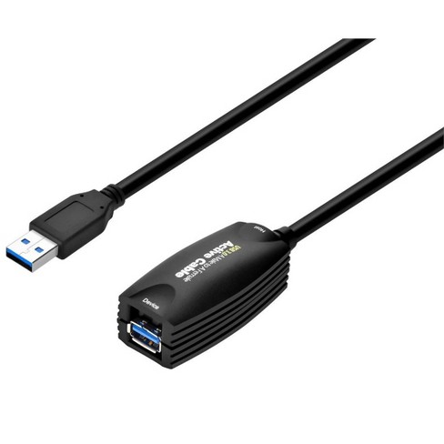 Monoprice Usb 3.0 Active Extension Cable - 5 Meter - Black | Usb Type-a ...