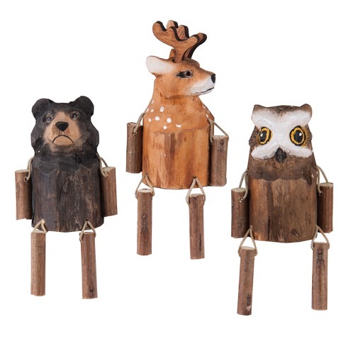 Gallerie Ii Woodland Animal Figure Set Of 3 : Target