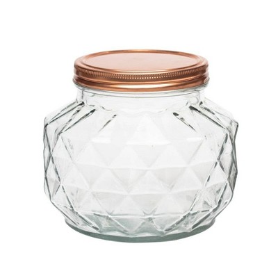 Amici Home Dakota Clear Glass Canister, Copper : Target