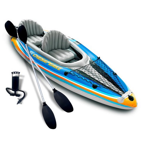 Sunlite Sports 2-person Inflatable Kayak With Aluminum Oars, Air Pump ...