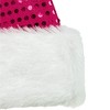 Northlight Adult Sequined Christmas Santa Hat With Faux Fur Cuff - One ...
