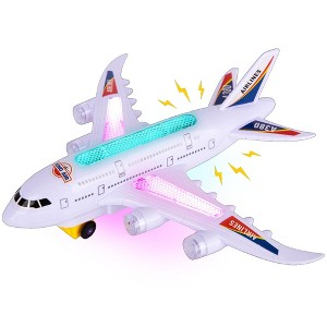 ArtCreativity Light-Up Airplane Toy with Takeoff Sounds, LED Lights ...
