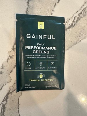 Gainful Performance Greens Stick Packs - Tropical Pineapple - 10ct : Target