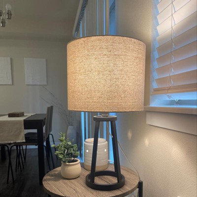 Medium Modern Industrial Assembled Table Lamp Black - Threshold™ : Target