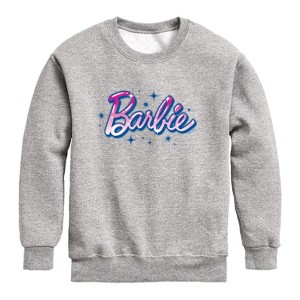 Boys' - Barbie - Graffiti Logo Graphic Long Sleeve Fleece Sweatshirt ...