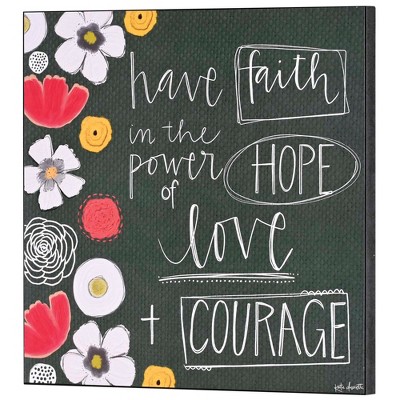 Dicksons Plk1212-965 Have Faith In The Power Of Hope And Love Floral ...