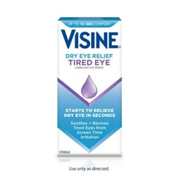 Visine Dry Eye Relief Lubricating Eye Drops - 0.5 Fl Oz : Target