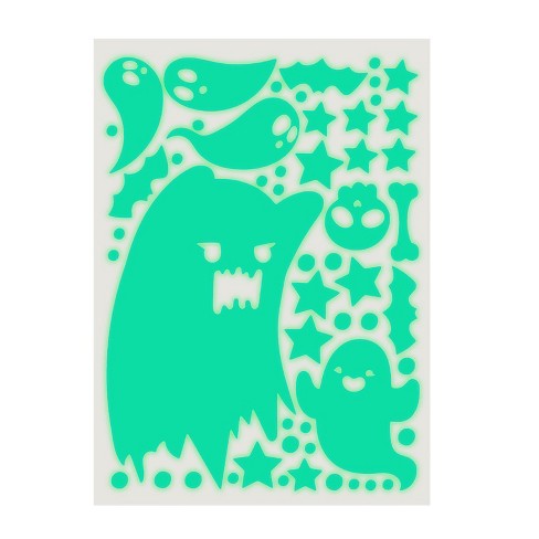 The Lakeside Collection Halloween Glow-in-the-dark Wall Decor - Ghost ...