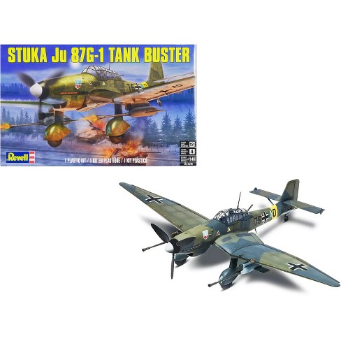 Level 4 Model Kit Junkers Stuka Ju 87g-1 Tank Buster Bomber Aircraft 1/ ...
