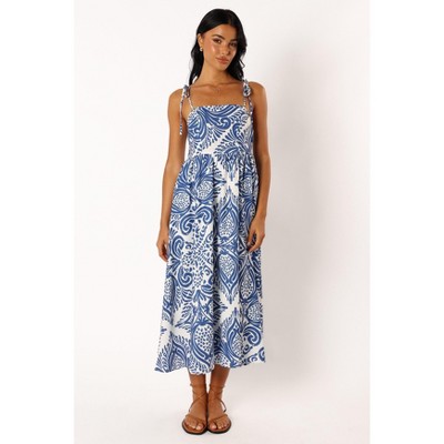Stazie Midi Dress - Blue White Print M : Target