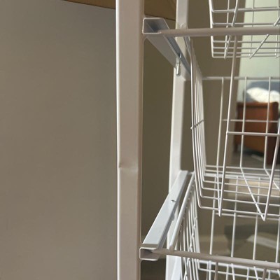 4 Drawer Metal Storage Organizer White - Brightroom™ : Target