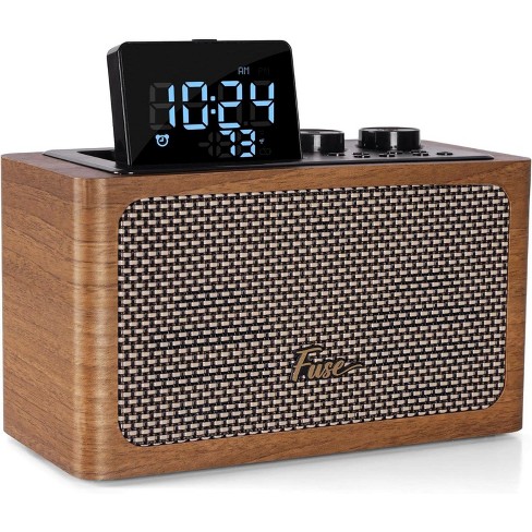 Fuse Zide Vintage Alarm Clock Radio | Fm Radio Speaker With Bluetooth ...