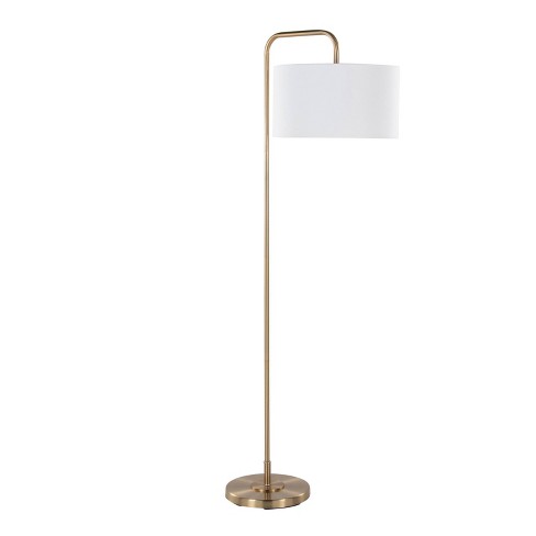 Lumisource Puck 63.75" Contemporary Metal Floor Lamp In Gold Metal From ...