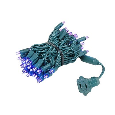 Novelty Lights 50 Light Purple Led Christmas Mini Light Set (green Wire ...