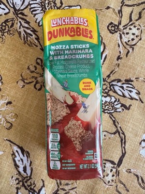 Lunchables Dunkables Cheese Sticks With Pizza Sauce And Bread Crumbs ...