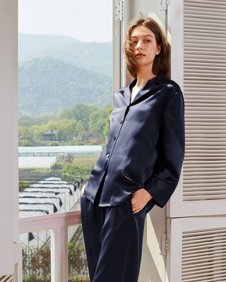Mommesilk Classic Silk Pajamas Set For Women : Target