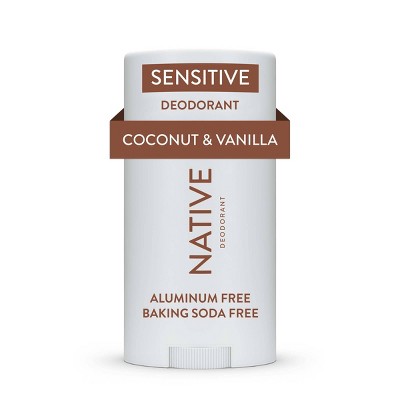 Native Sensitive Deodorant - Coconut & Vanilla - No Baking Soda - 2.65 ...