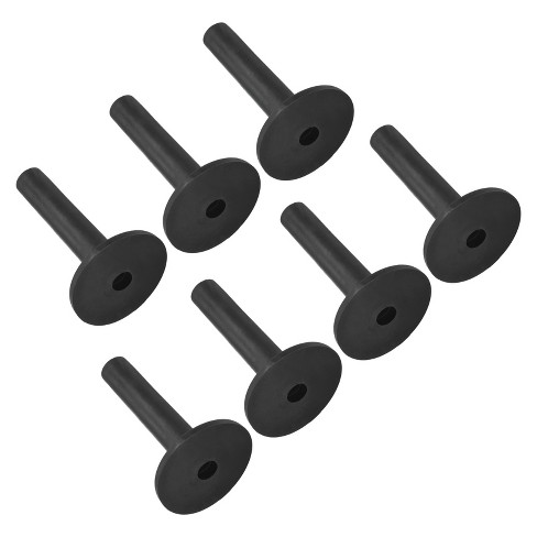 Unique Bargains Hitting Mat Rubber Golf Tee 7 Pcs Black 3.4 Inch : Target
