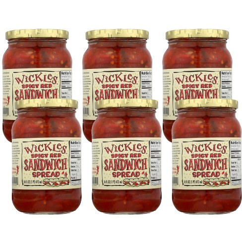 Wickles Spicy Red Sandwich Spread - Case Of 6/16 Oz : Target
