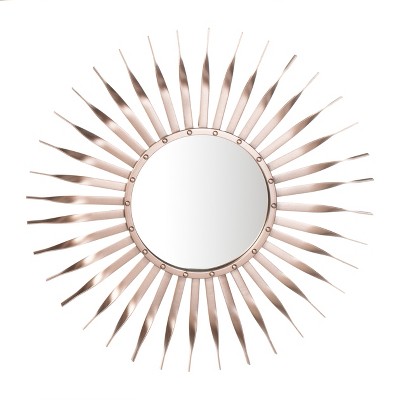 Marlene Sunburst Mirror - Rose Gold - Safavieh : Target