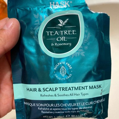 Hask Scalp Treatment Hair Mask Infused With Tea Tree & Rosemary Oil - 1 ...