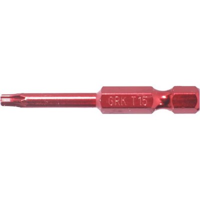 Grk Fasteners Star T15 X 2 In. L Power Bit Carbon Steel 2 Pc : Target