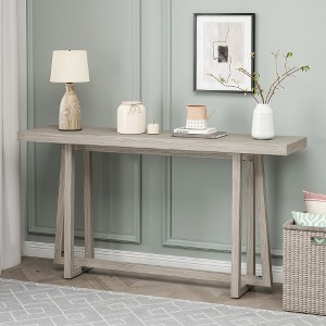 Xiyuyeu 59.84'' Console Table, Stylish Rectangular Entryway Table, Sofa ...