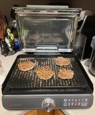 Ninja Sizzle Smokeless Nonstick Indoor Grill Gr101 : Target