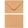 Juvale 100-pack A1 Brown Kraft Paper Envelopes 5 X 3 Gummed Seal V-flap ...