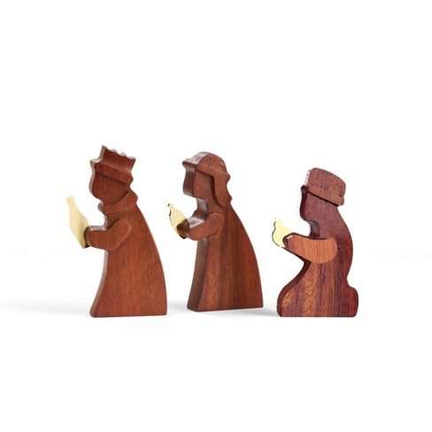 Nambe Wood Wisemen - 3-piece Nativity Set : Target