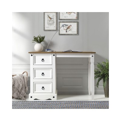 HomeStock 30 in.H White Color Metal Writing Desks with No Storage : Target