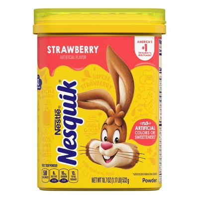 Nestle Nesquik Strawberry Flavor Powder - 18.7oz : Target