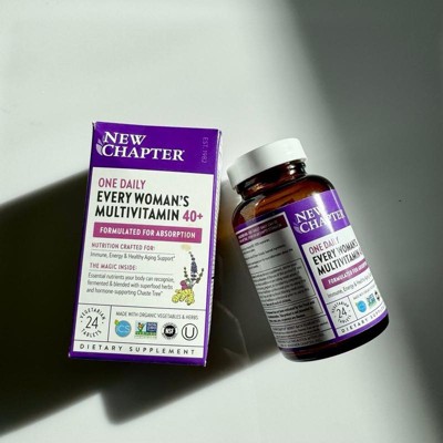 New Chapter Women's Multivitamin 40+ For Energy, Healthy Aging + Immune ...