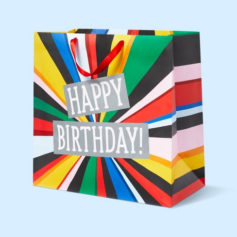 Xlarge "happy Birthday" Burst Colossal Gift Bag - Spritz™ : Target