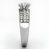 Slickblue Women Engagement Ring, 6mm Clear CZ Center Stone with Triple ...