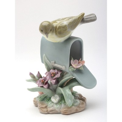 Kevins Gift Shoppe Ceramic Warbler Bird On Mailbox Figurine : Target